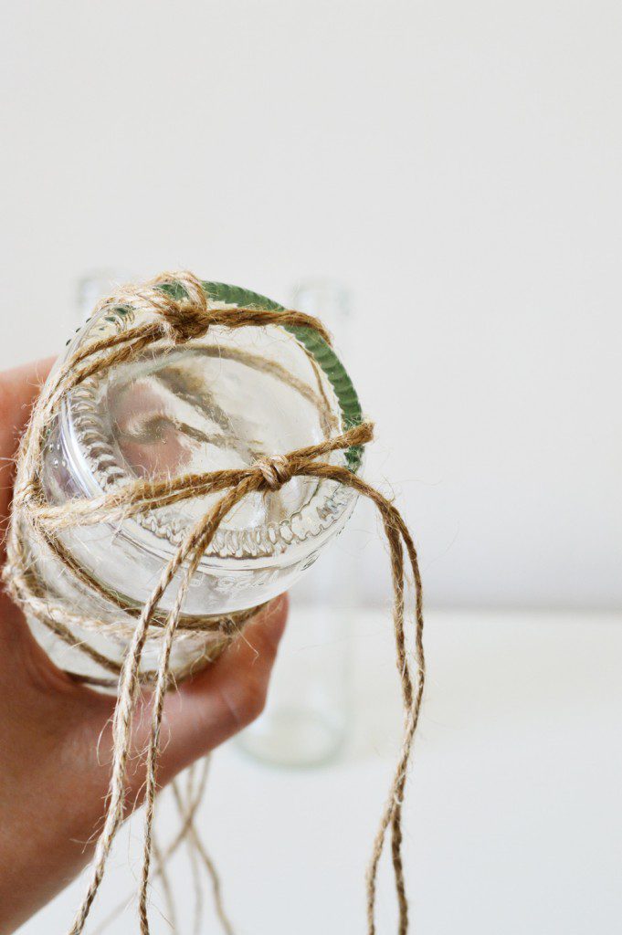 DIY Macrame Bottle Vases